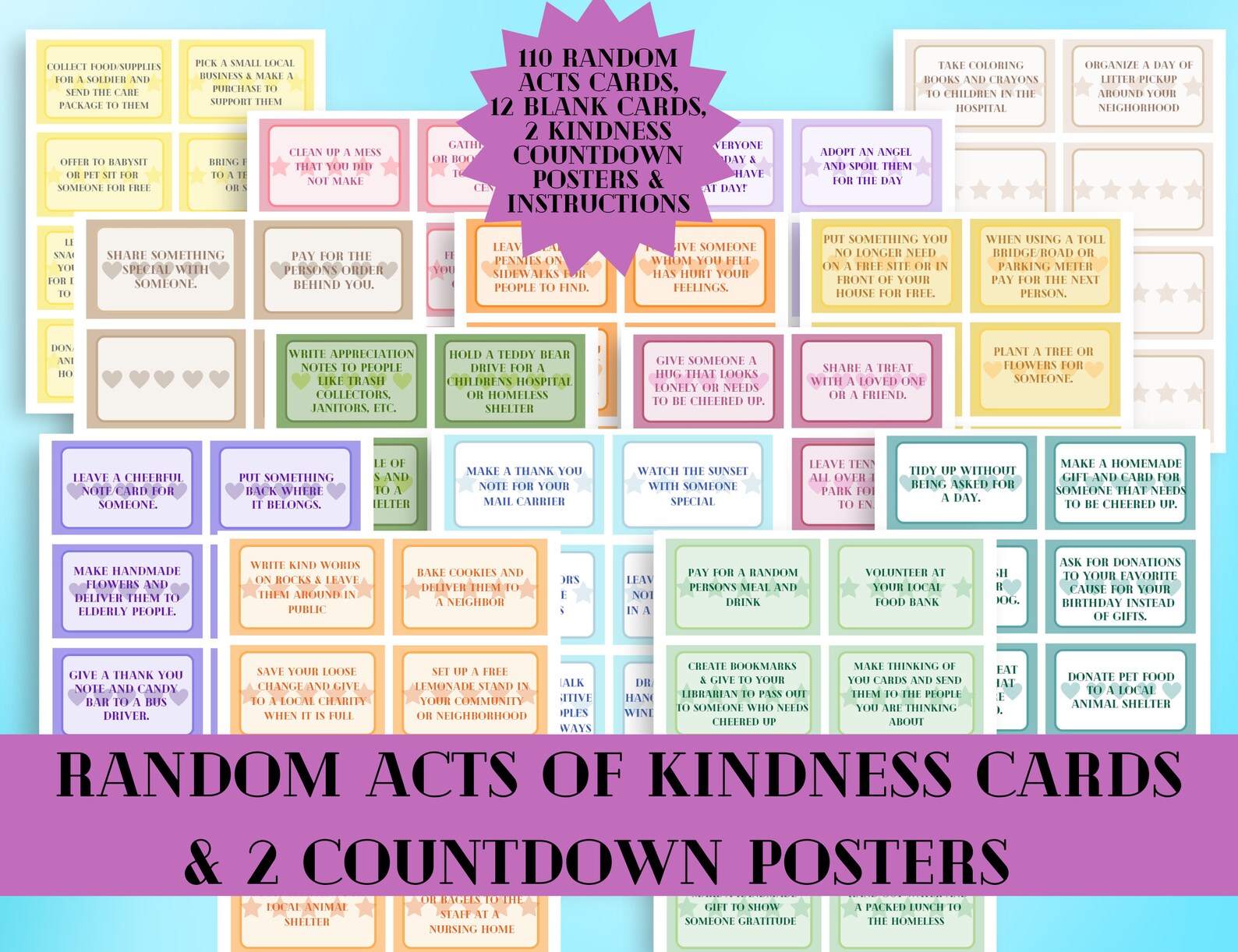 Kindness Cards, Pay It Forward, Lunchbox Notes, Random Acts of Kindness ...