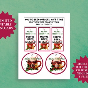 You've Been Mugged Game Printable, We've Been Mugged, Christmas Kit ...