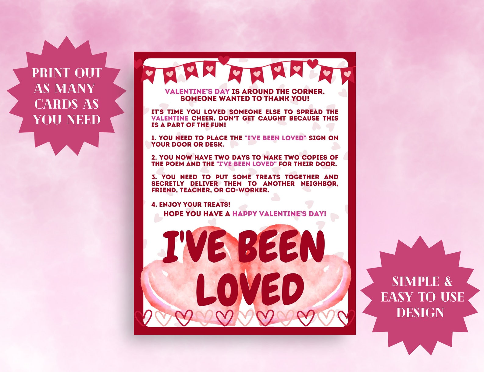You've Been Loved Game Printable, We've Been Loved, Valentine's Day ...