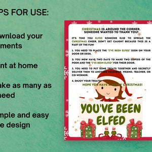 You've Been Elfed Game Printable, We've Been Elfed, Christmas Kit ...