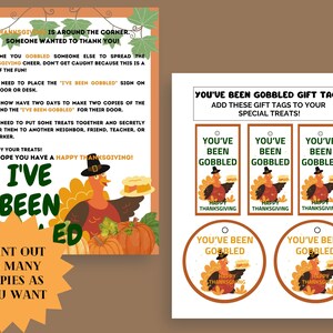 You've Been Gobbled Game Printable, We've Been Gobbled, Thanksgiving ...