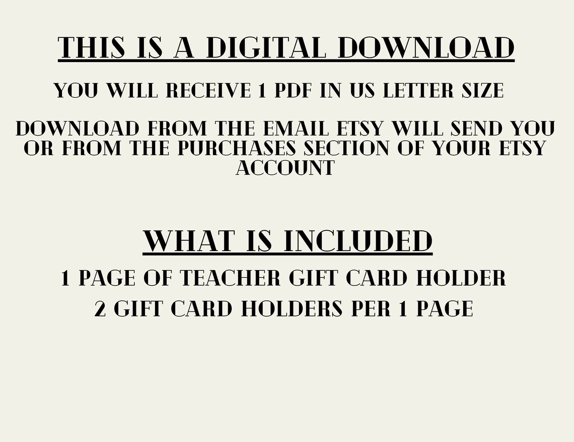 Teacher Appreciation Gift Card Holder, Gift Card for Staff Appreciation ...