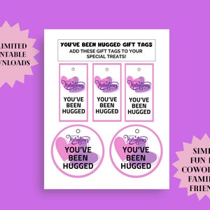 You've Been Hugged Game Printable, We've Been Hugged, Valentine Kit ...