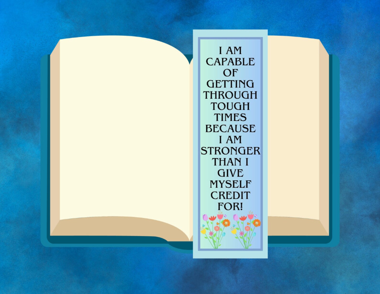 12 Printable Positive Affirmation Bookmarks for Teenagers, Booklovers ...