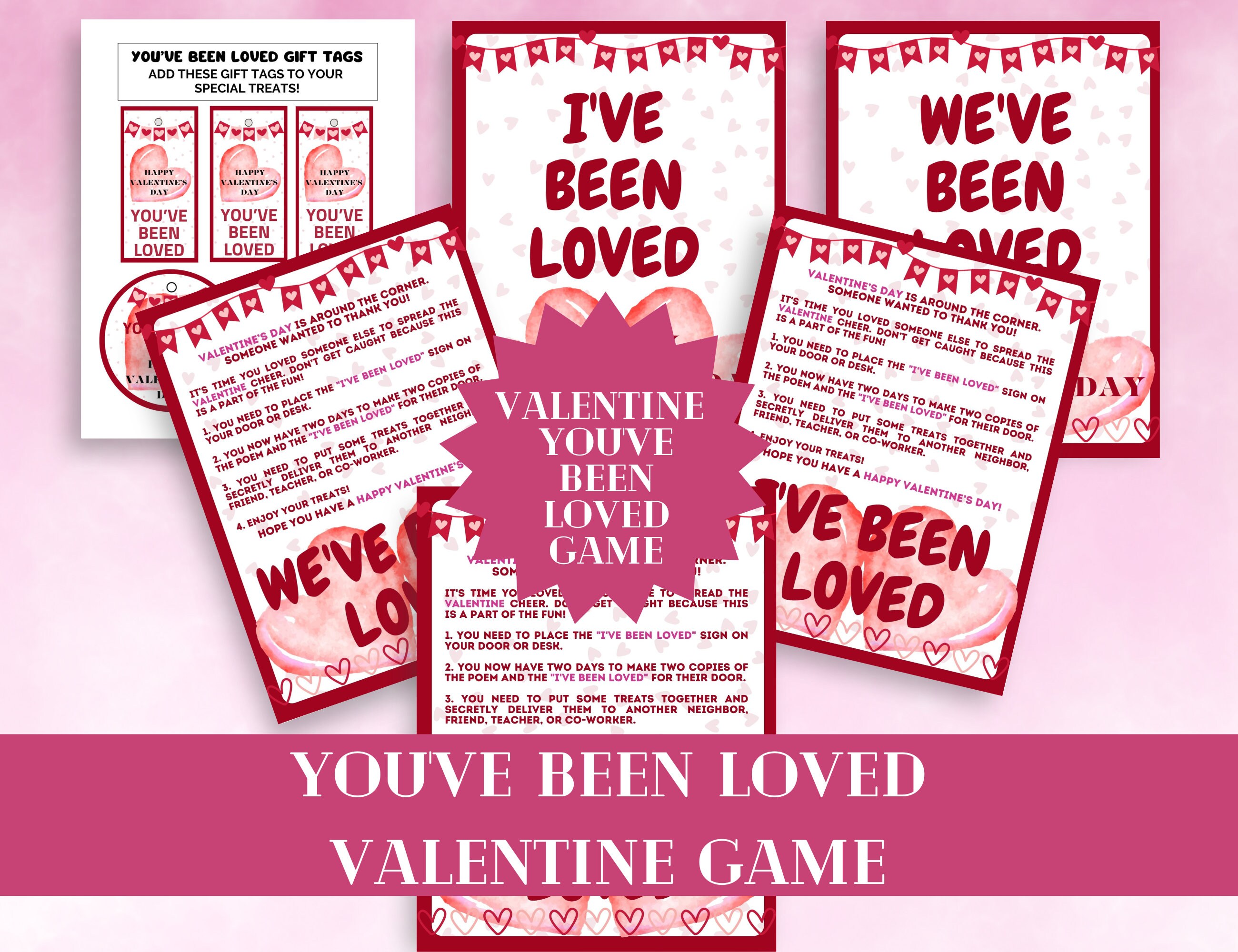 You've Been Loved Game Printable, We've Been Loved, Valentine's Day ...