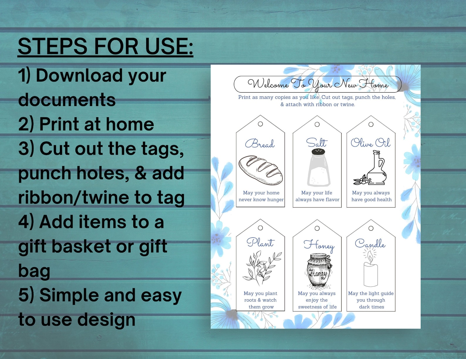 Bless This New Home Gift Tags Printable Welcome Home Gifts - Etsy