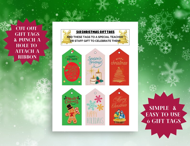 WHISK You a Merry KISSMAS Christmas Gift Tags for Teachers - Etsy