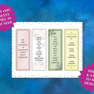 12 Printable Positive Affirmation Bookmarks for Teenagers, Booklovers ...