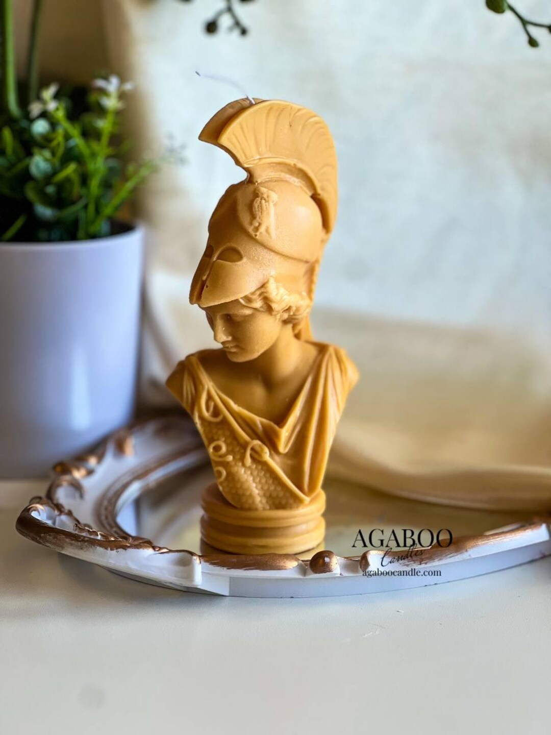 Elegant Athena Candle Statue for Home Decor Goddess Candle Sculptural ...