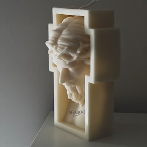 Custom Color & Scent Jesus Candle Shaped Candle Natural Soy Wax ...