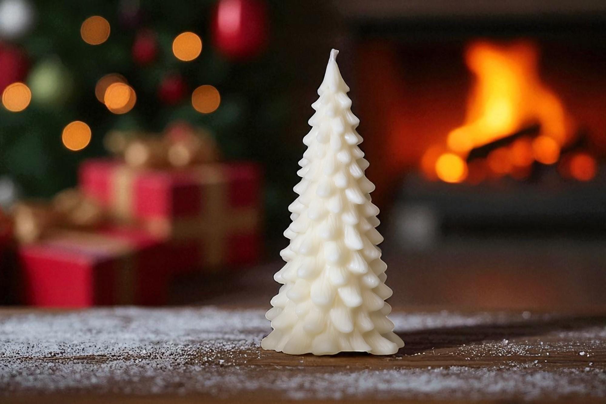 Elegant Christmas Tree Shaped Candles Gallery