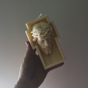 Custom Color & Scent Jesus Candle Shaped Candle Natural Soy Wax ...