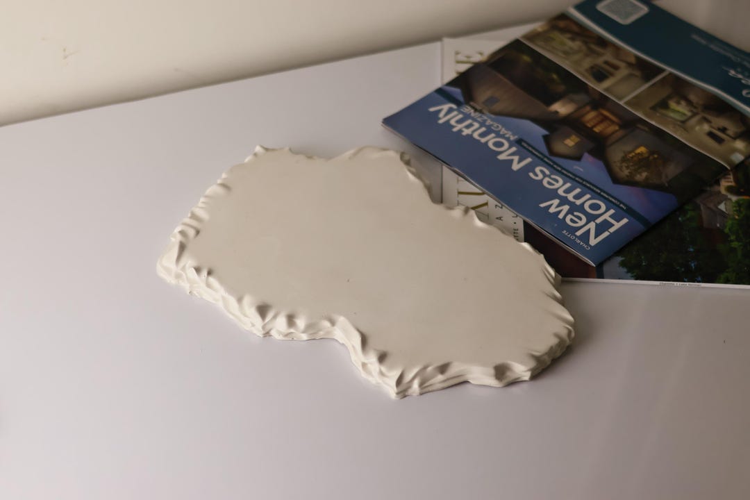 Handcrafted Large Gypsum Tray for Home Decor, Coffee Table Tray ...