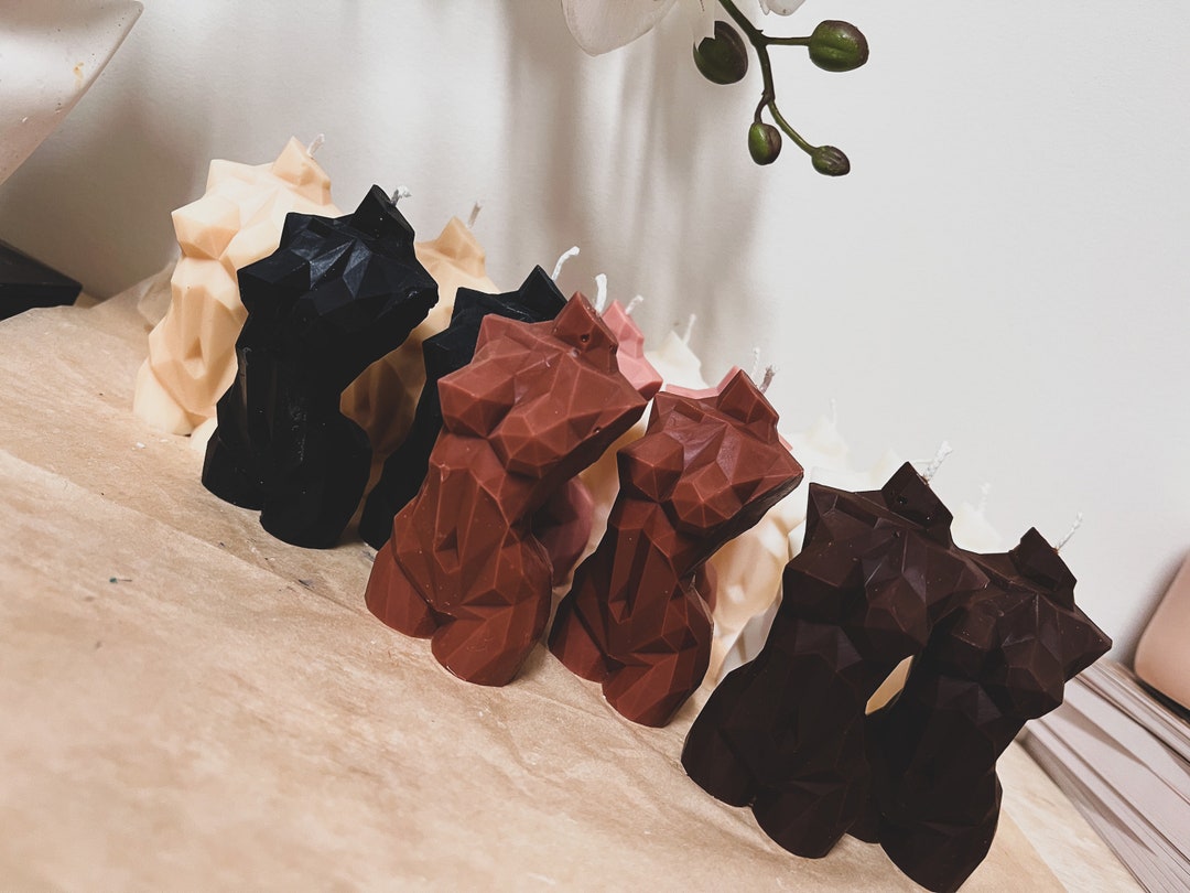 Chic Female Body Candle - Minimalist Home Décor - Shaped Candle ...