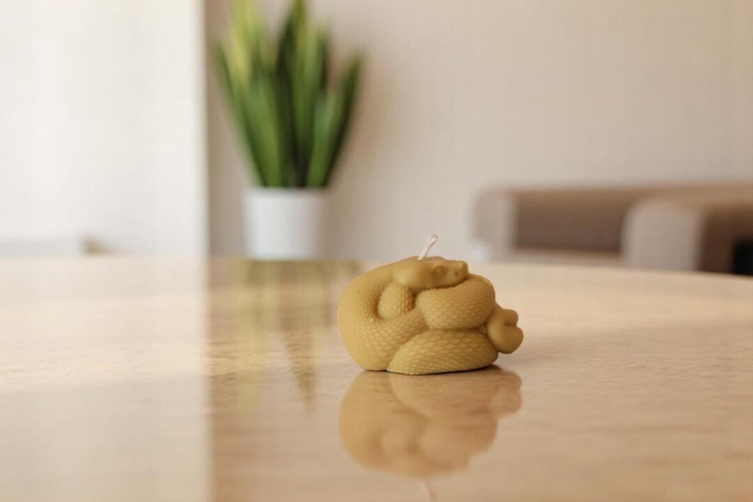 Tiny Snake Candle - Animal Candle - Miniature Serpent Candle - Petite ...