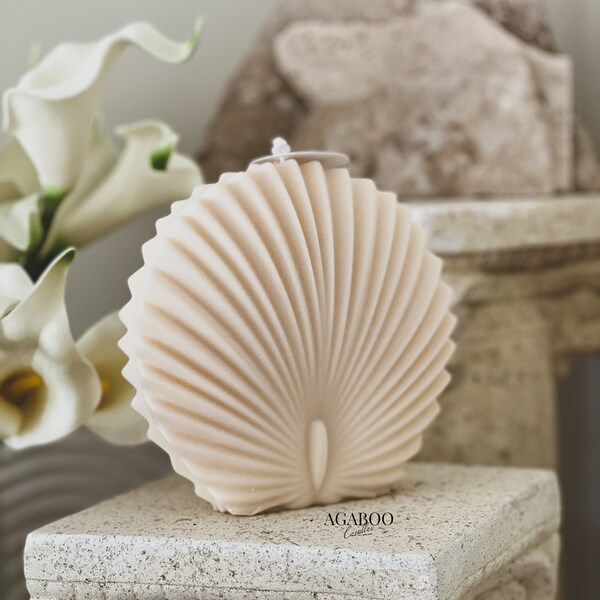 Shell Candle - Etsy