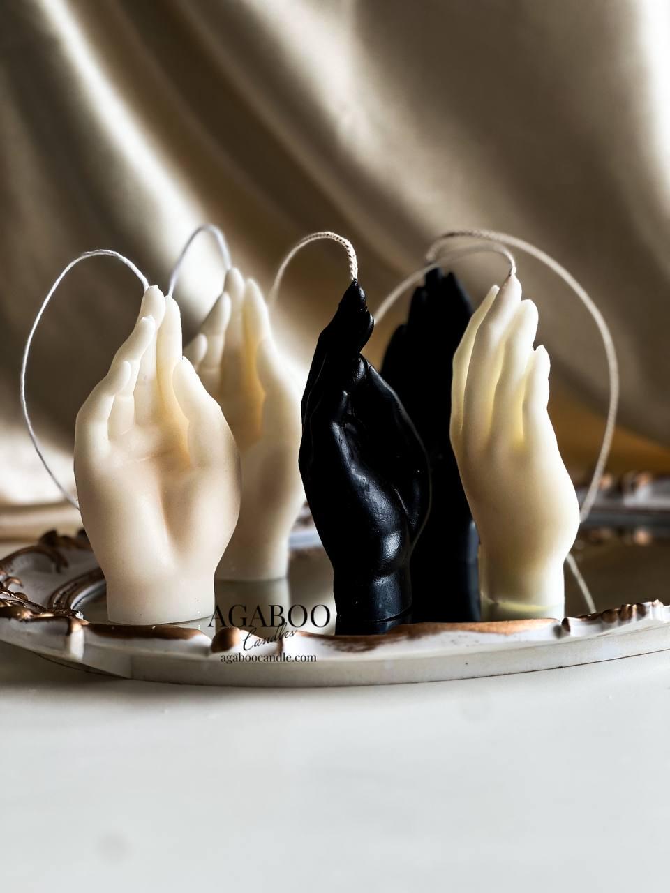 Elegant Woman's Hand Candle - Unique Home Decor Gift - Shaped Candle ...