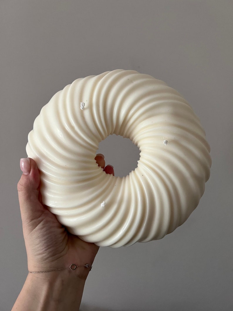 Custom Colors Huge Donut Candle Shaped Candle Natural - Etsy