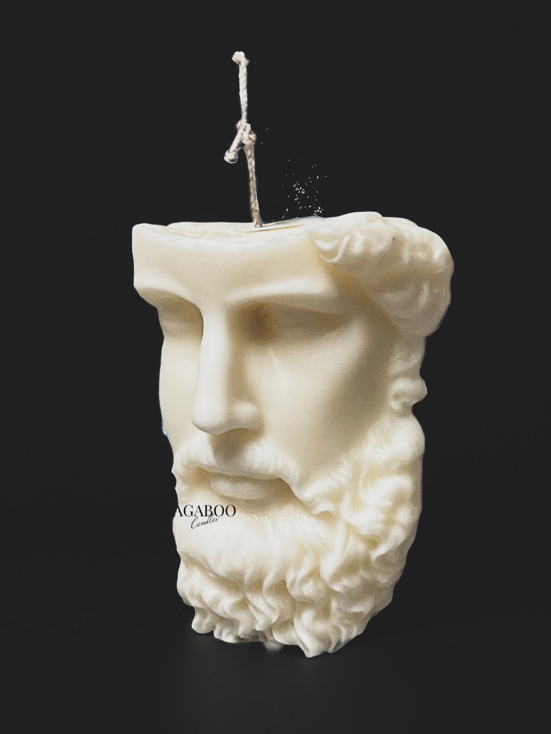 Custom Colors Greek Half Head Sculpture Candle Shaped Candle Sculptural ...