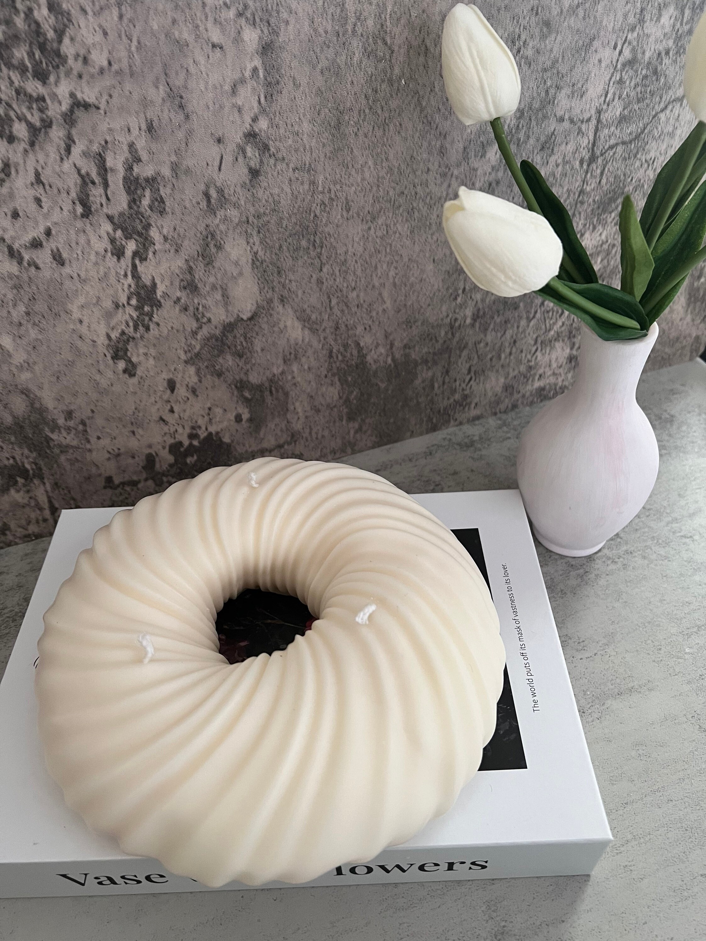 Custom Colors Huge Donut Candle Shaped Candle Natural - Etsy