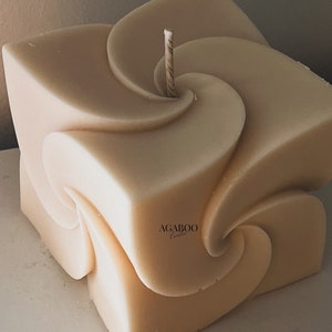 Unique Windmill Square Cube Candle - Shaped Candle - Country Charm ...