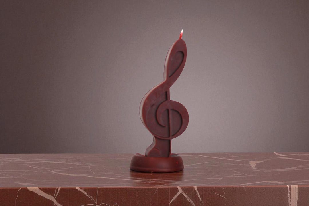 Melodic Music Note Candle – Handmade Soy Wax Candle, Unique Music ...