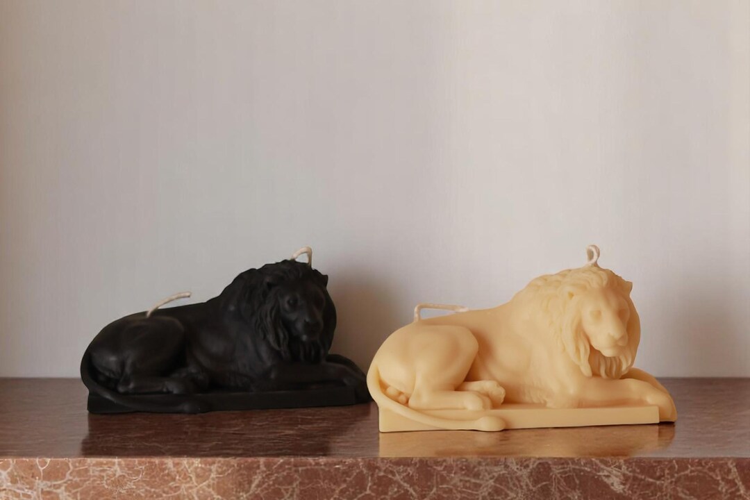King of the Jungle Candle - Sculpted Lion Candle - Animal Candle ...