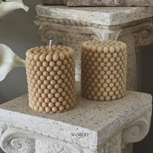 Custom Scents & Colors Cylindrical Bubble Candle Shaped Candle Custom ...