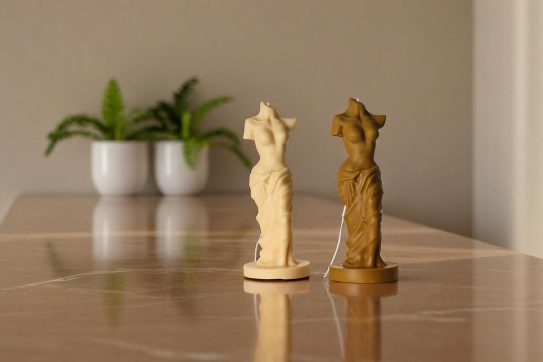 Unique Greek Goddess Candle Handmade Soy Wax Sculpture, Mythical Art ...