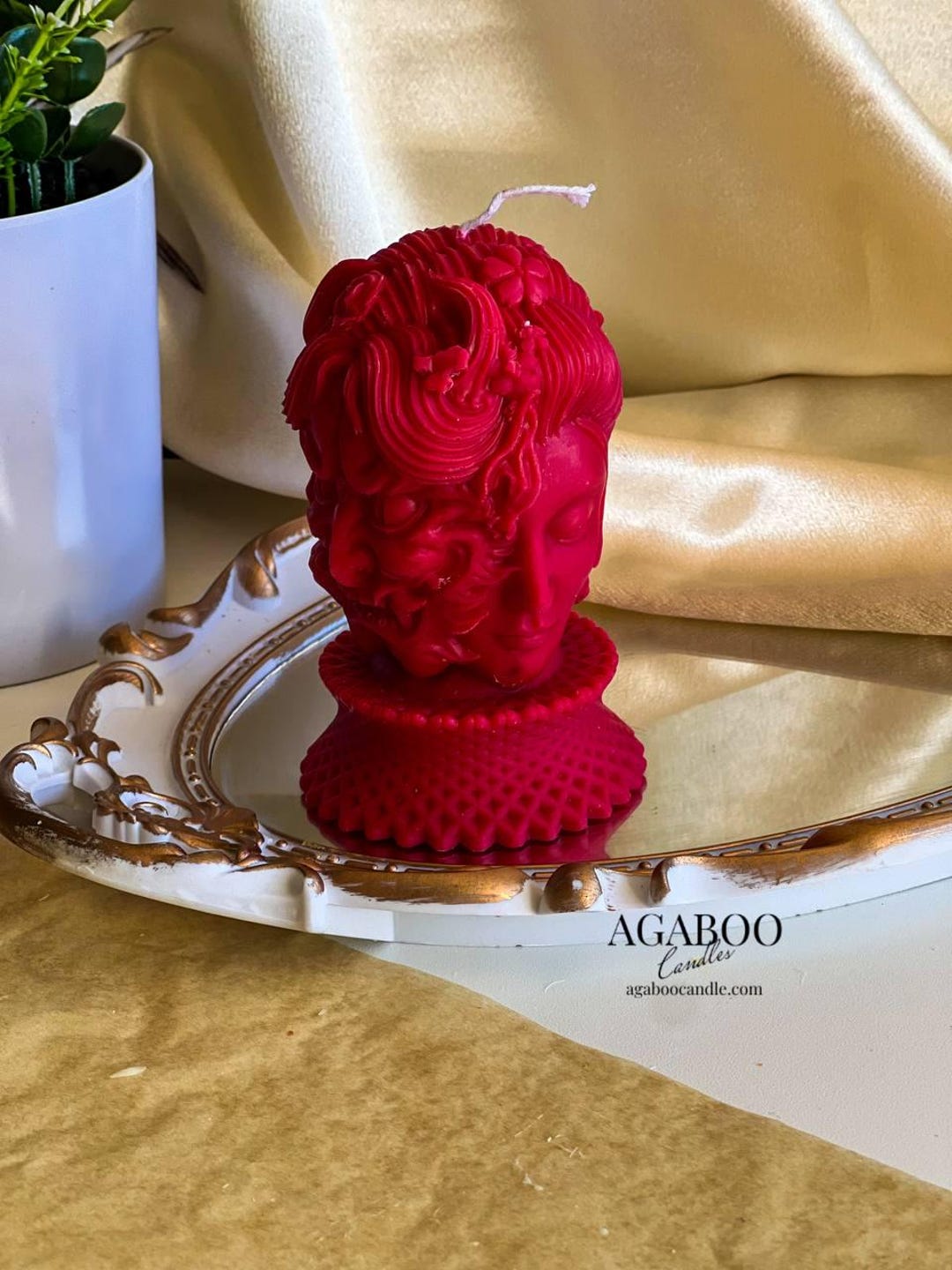 Gothic Lady Demon Candle – Handmade Soy Wax Sculpture, Dark Aesthetic ...