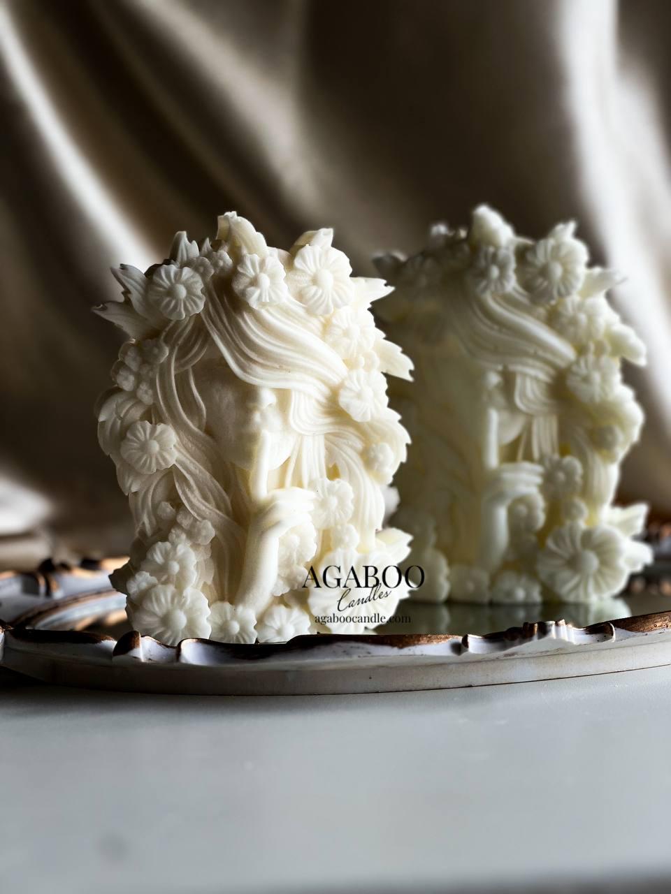 Flower Goddess Candle – Handmade Soy Candle Sculpture, Feminine Nature ...