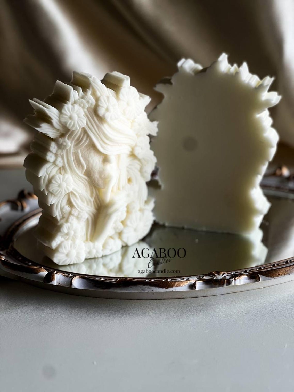 Flower Goddess Candle – Handmade Soy Candle Sculpture, Feminine Nature ...