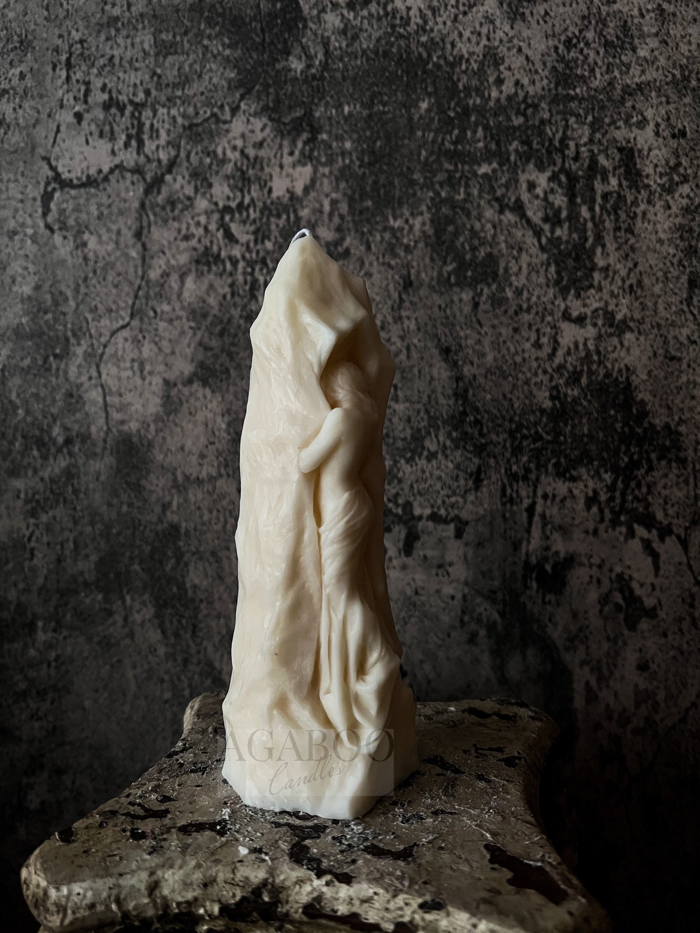 Custom Colors & Scents Stone Woman Statue Shaped Candle - Etsy