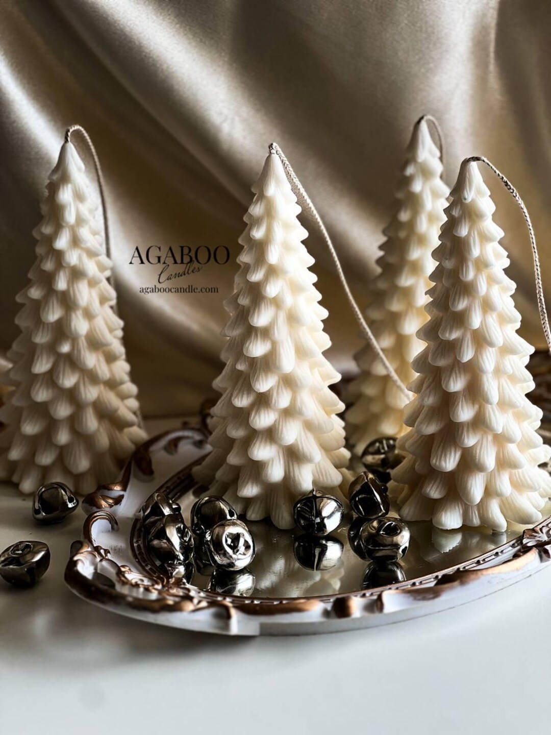 Elegant Christmas Tree Shaped Candles Gallery