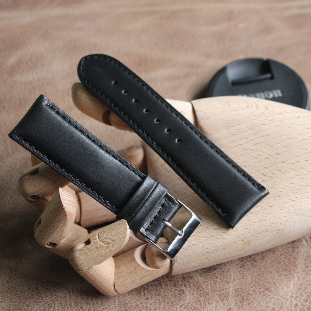 Simple Black Style Watch Strap - Etsy
