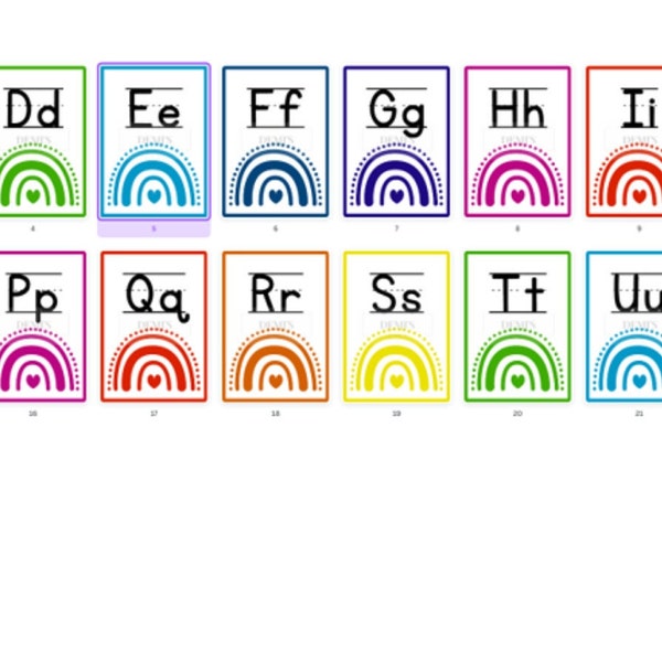 Individual Alphabet Posters - Etsy