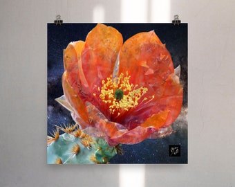 Space Flower Art - Etsy