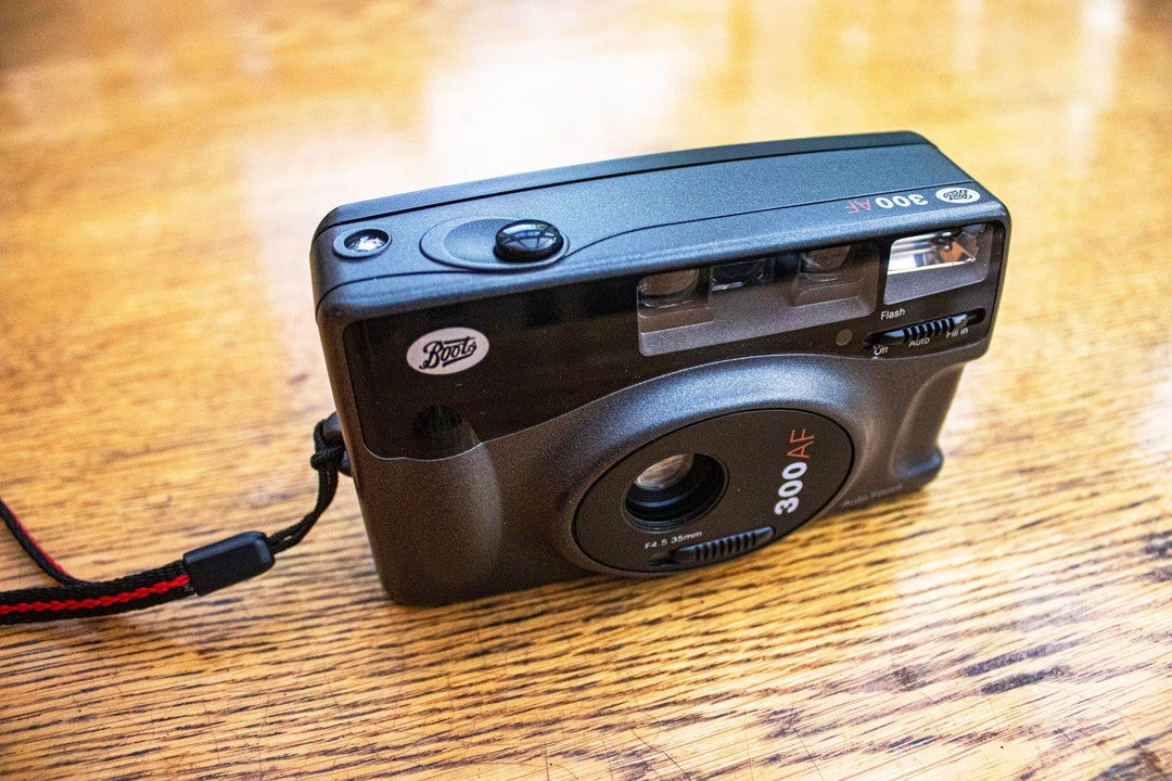 Boots Pharmacy 300AF 35mm Point & Shoot Film Camera W/ Case - Etsy