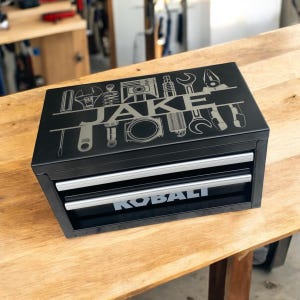 Mini Tool Box Laser Engraved for Husband, Son, Men's Christmas Gifts ...