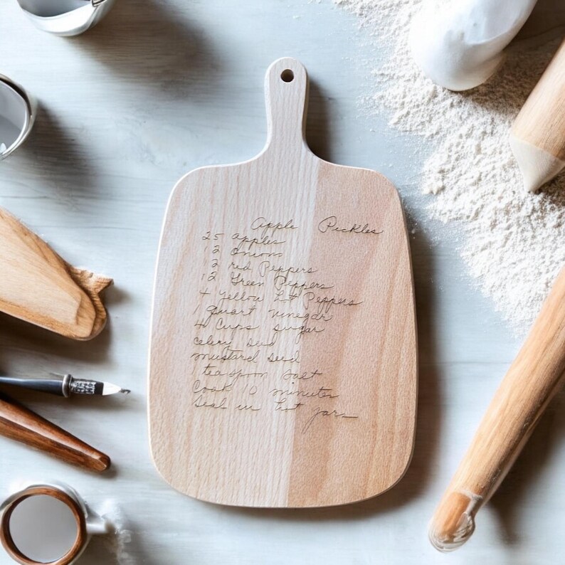 Handwritten Recipe Board Laser Engraved Gifts for Her, Gifts for Family ...