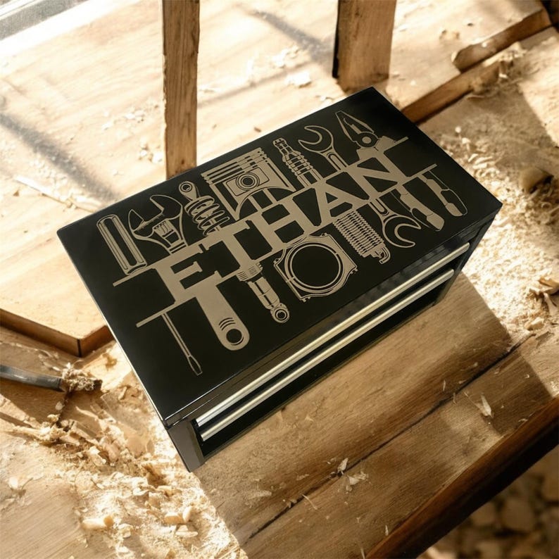 Mini Tool Box Laser Engraved for Husband, Son, Men's Christmas Gifts ...