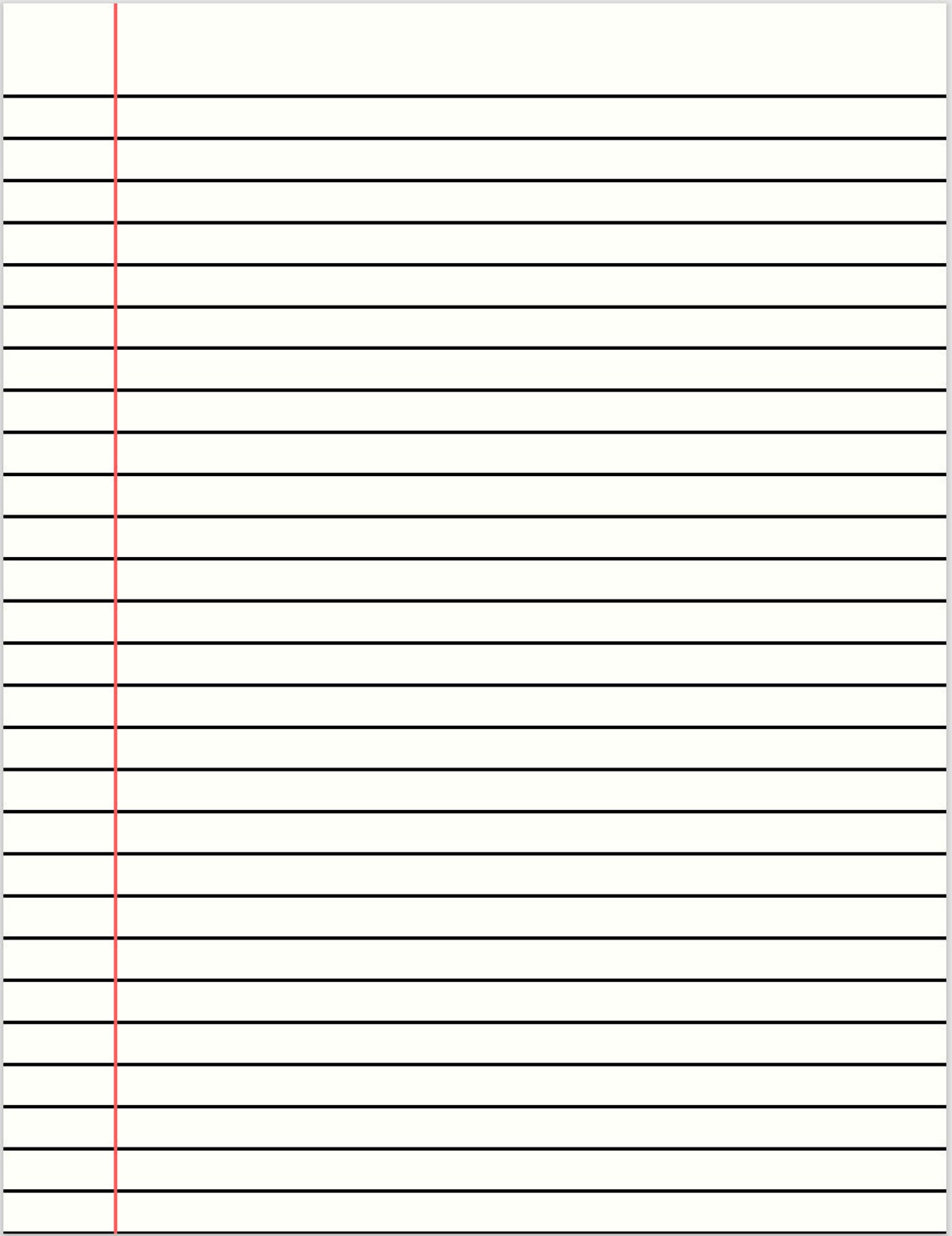 Printable Lined Paper (PDF & PNG) - Etsy