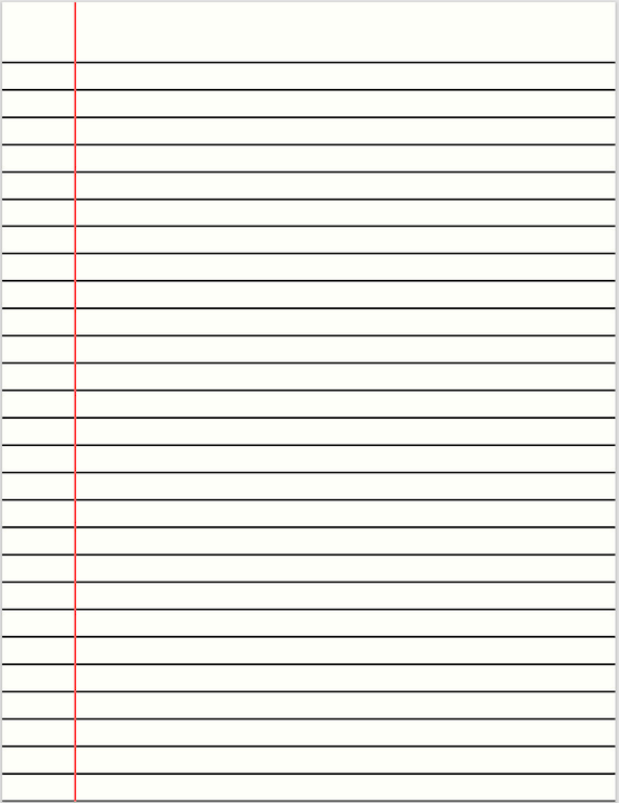 Lined Paper - Etsy