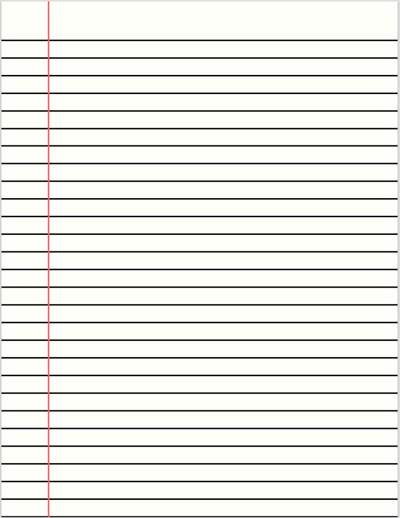 Lined Paper - Etsy