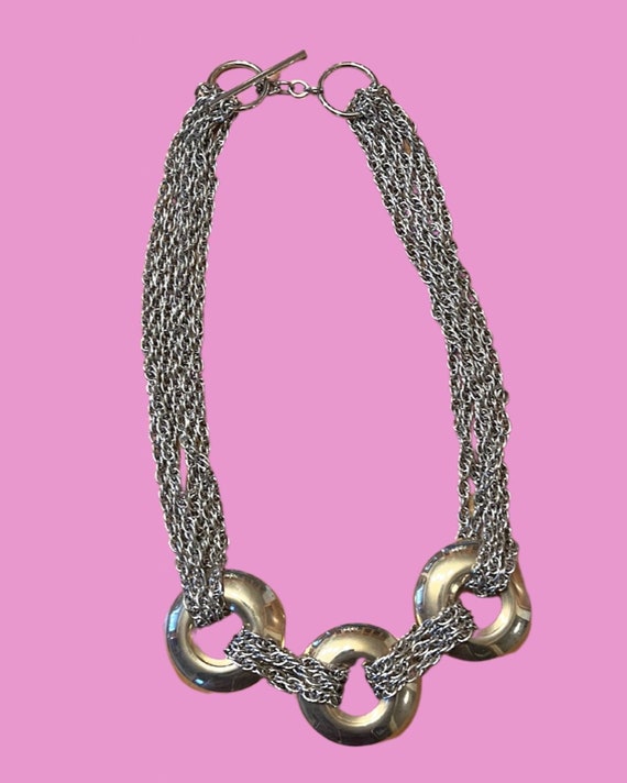 1980s Industrial Chain Necklace - Gem
