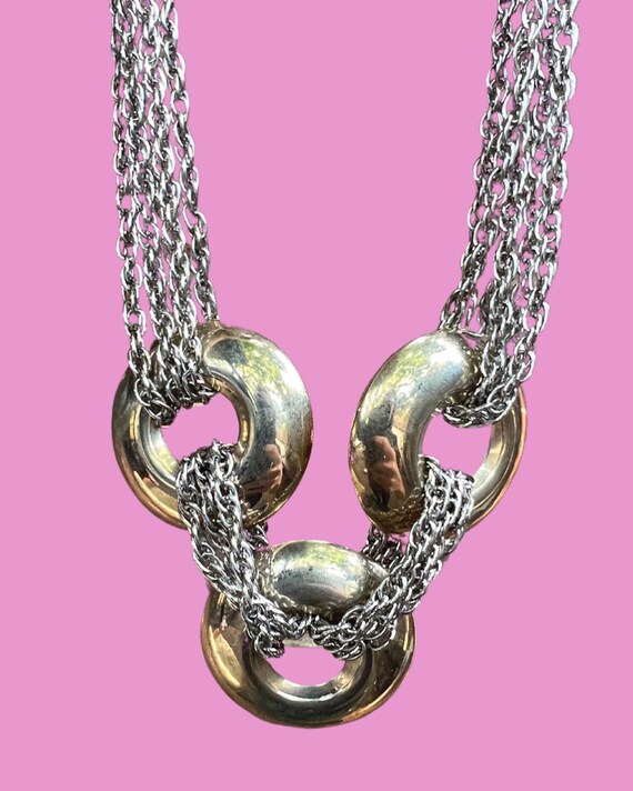 1980s Industrial Chain Necklace - Gem