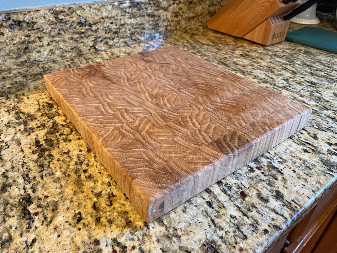 Pin Oak End Grain Cutting Board - Etsy