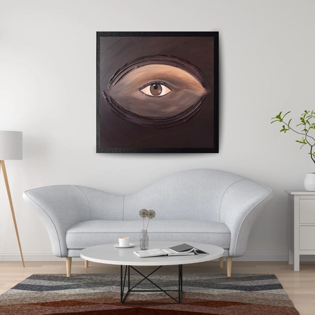 Acrylic Painting “eternal Gaze” - Etsy