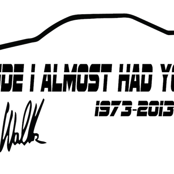 Paul Walker SVG With Nissan Skyline and Signature - Etsy Australia
