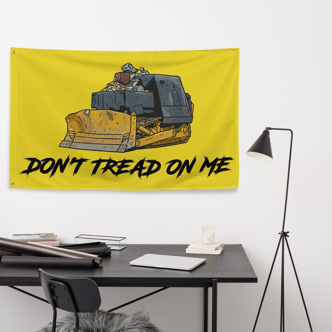 Kill Dozer Don't Tread on Me Flag - Etsy